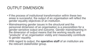 Gender Mainstreaming (Meaning and role and importance) | PDF