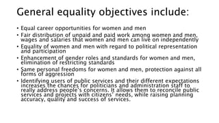 Gender Mainstreaming (Meaning and role and importance) | PDF