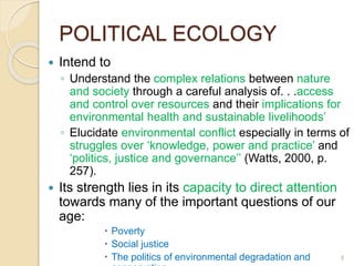 Gender Mainstreaming, Sustainable Development and Political Ecology | PPTX