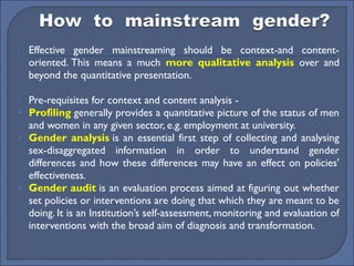 Gender Mainstreaming : Tool to Good Govenance | PPT