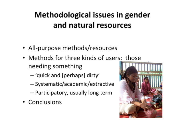 Gender methods: an overview | PPT