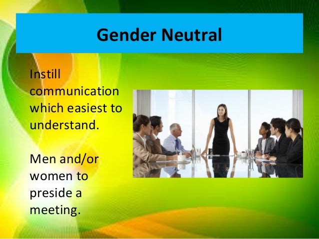 Gender neutral