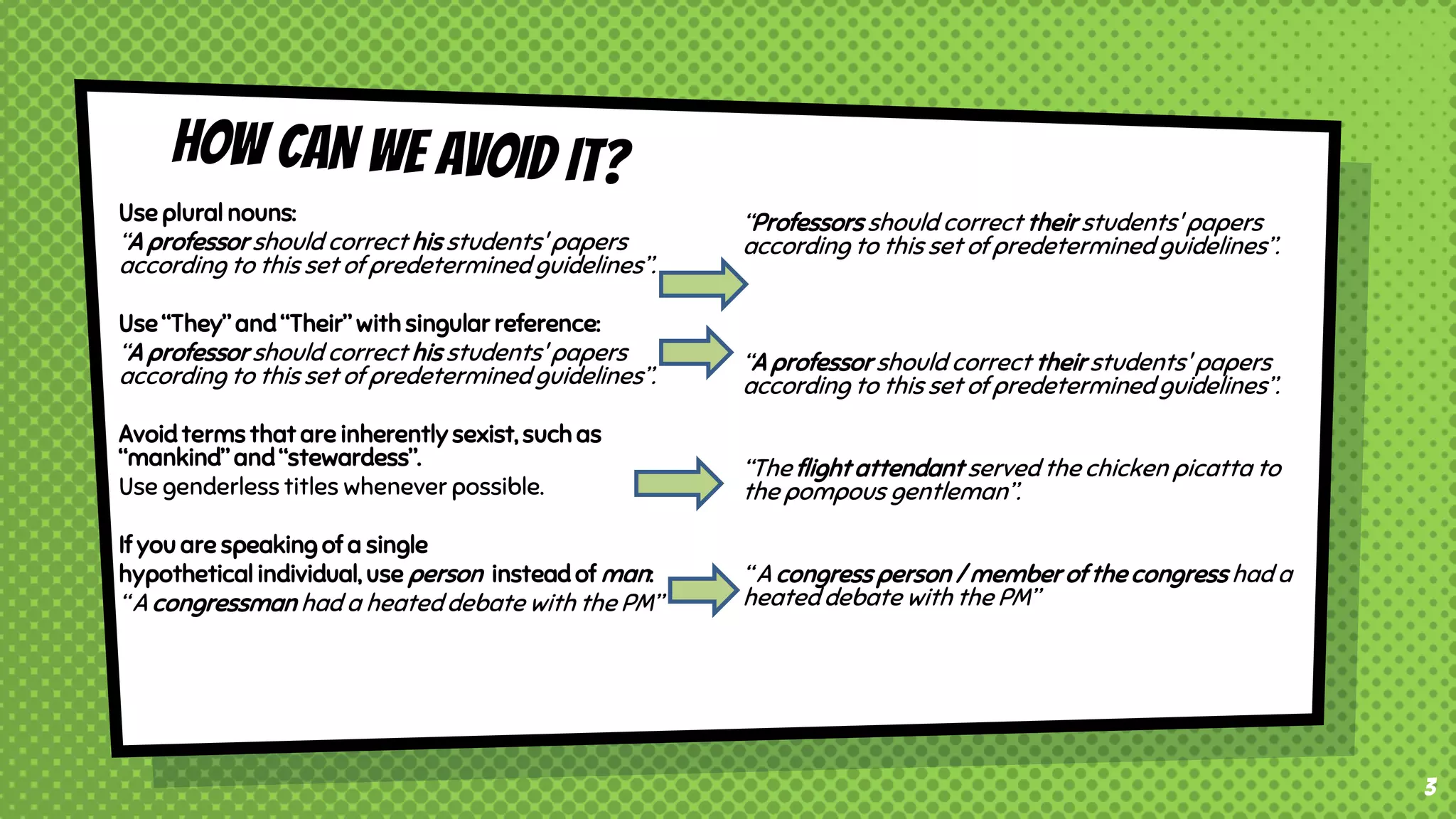 Gender neutral language | PPT