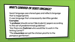 Gender neutral language | PPT