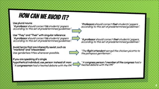 Gender neutral language | PPT