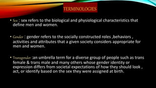 Gender issues in health | PPTX | Reproductive Health | Diseases and ...