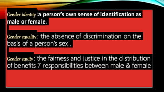 Gender issues in health | PPTX | Reproductive Health | Diseases and ...