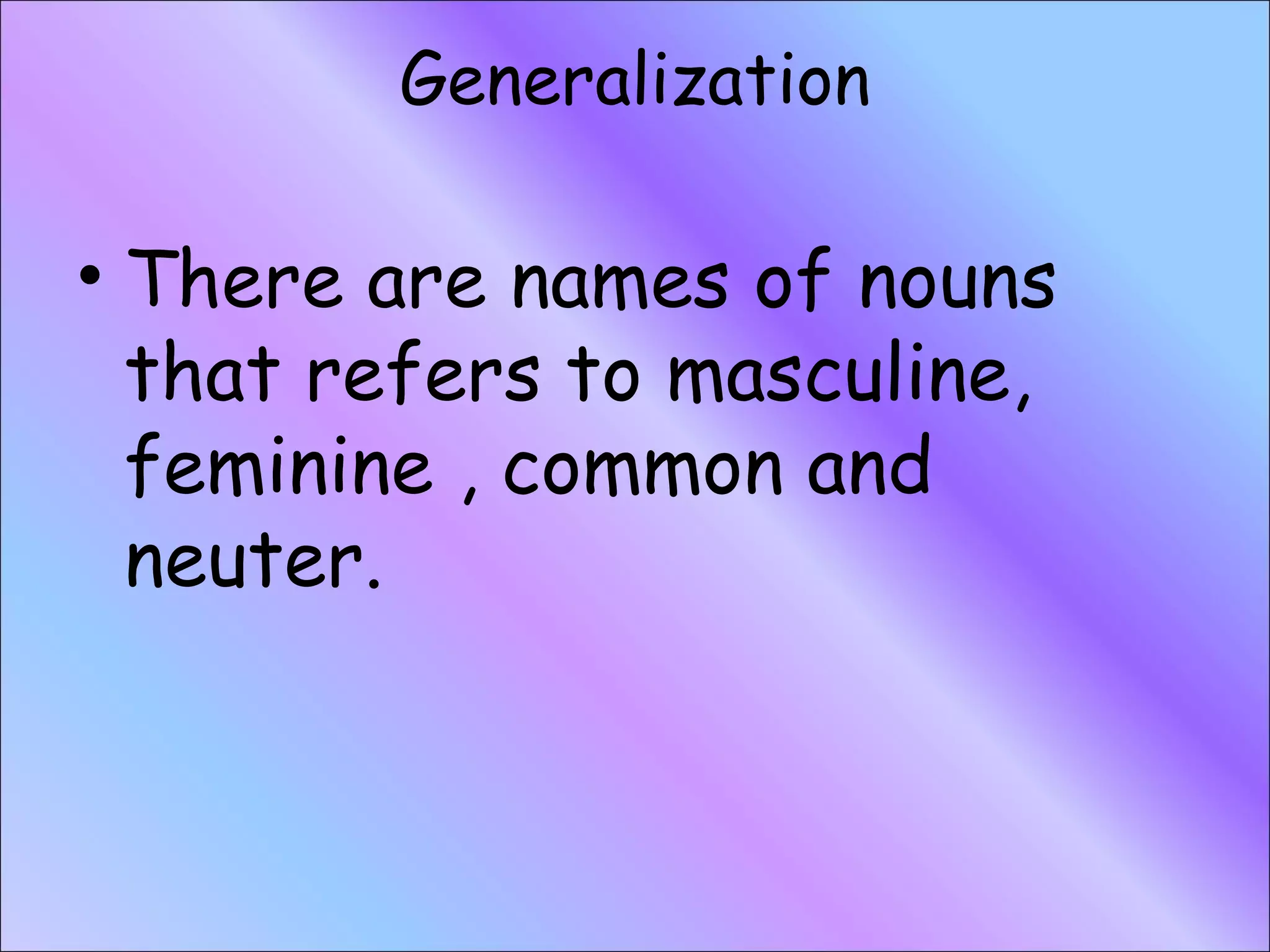Gender of nouns | PPT