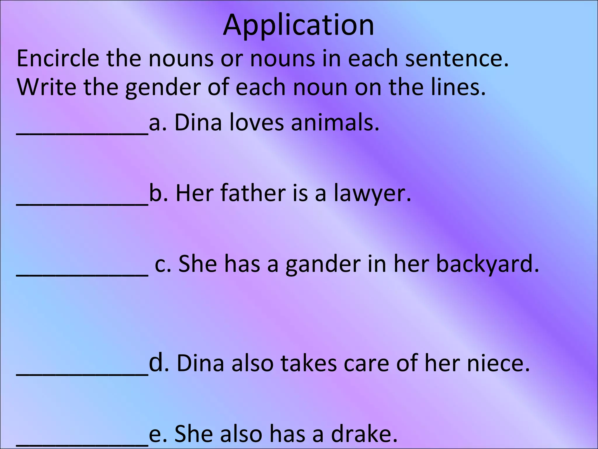 Gender of nouns | PPT