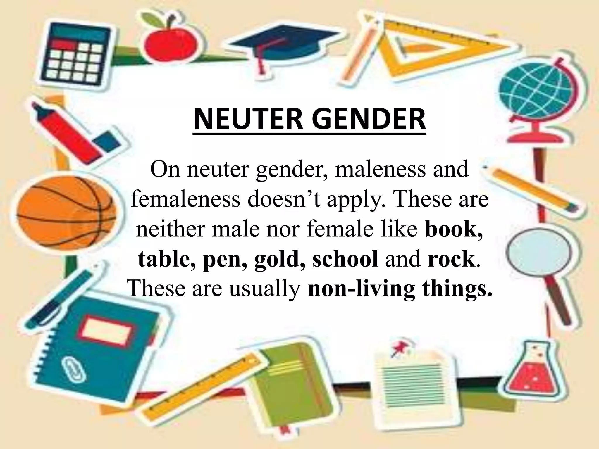 Gender of nouns | PPTX