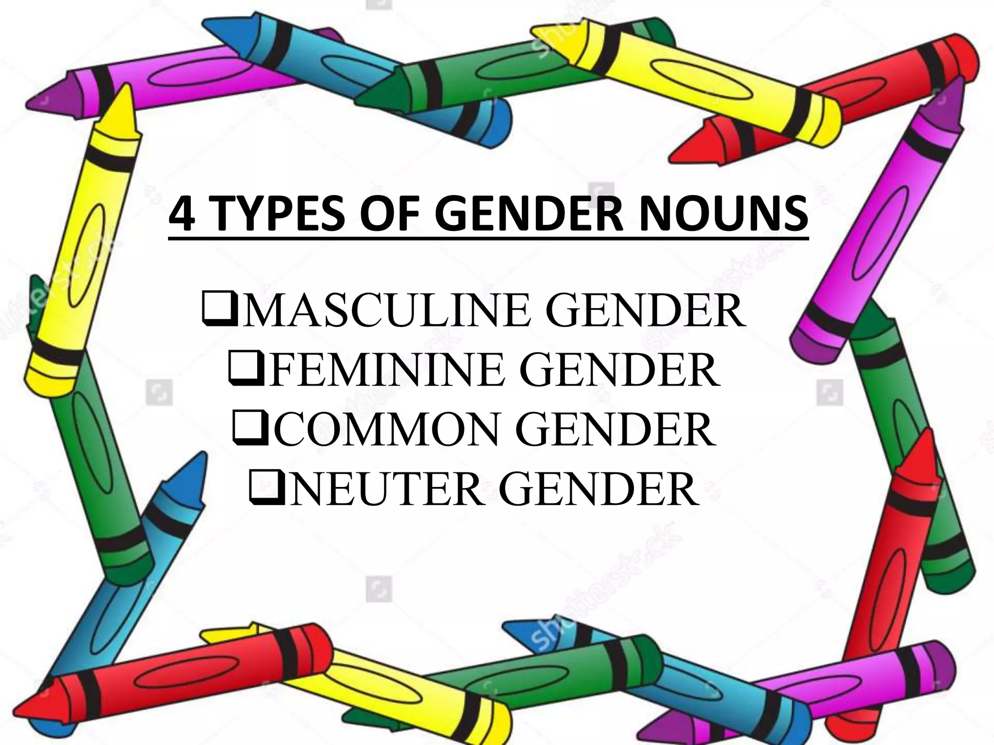 Gender of nouns | PPTX