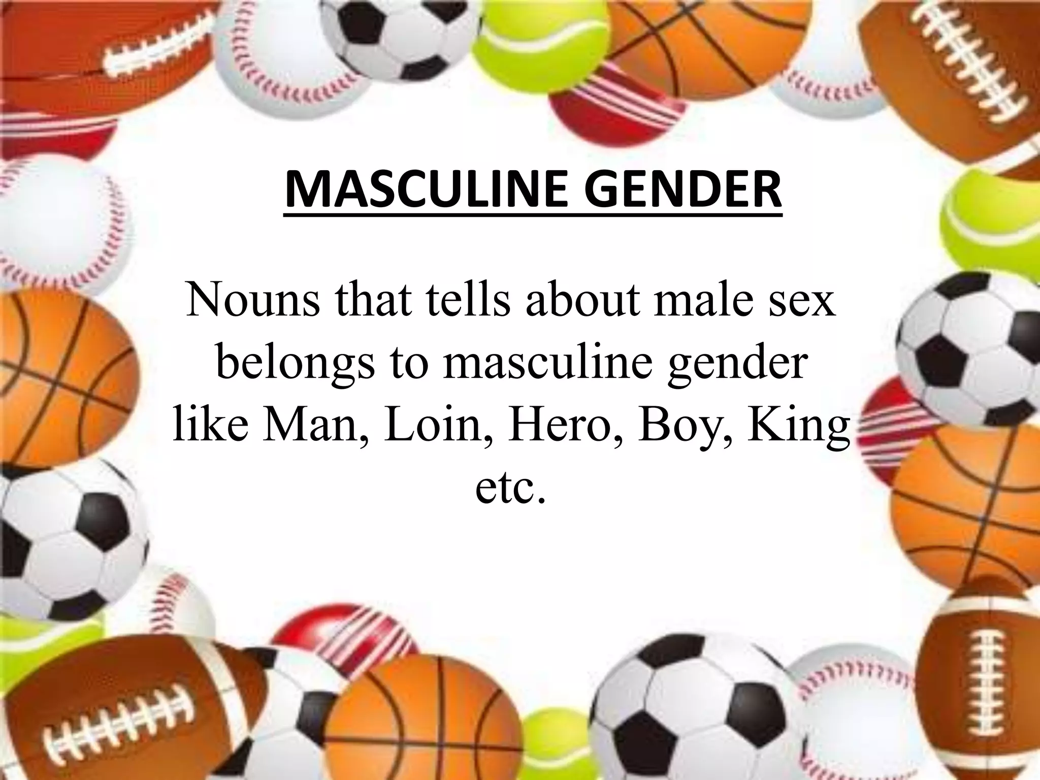 Gender of nouns | PPTX
