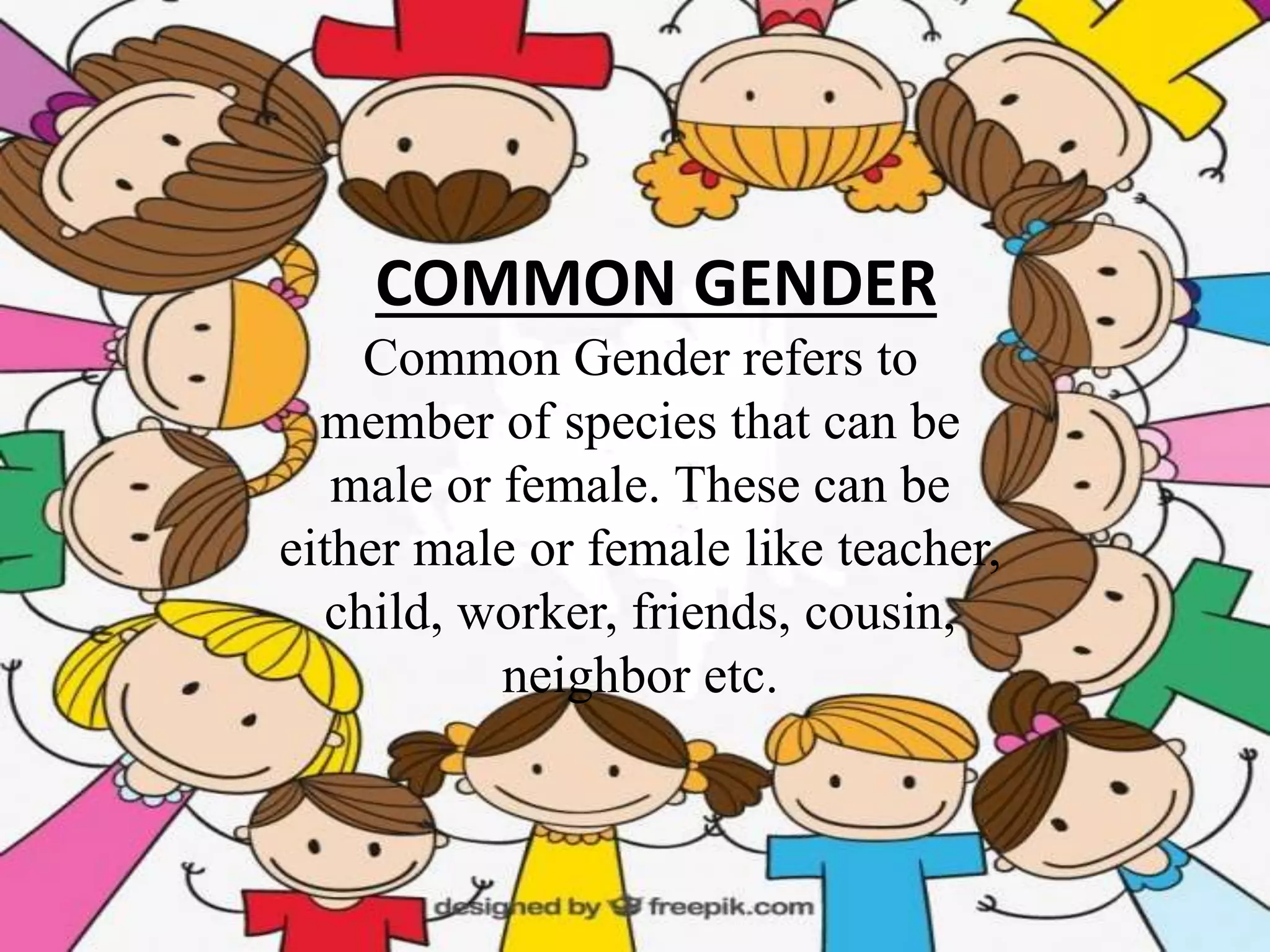 Gender of nouns | PPTX
