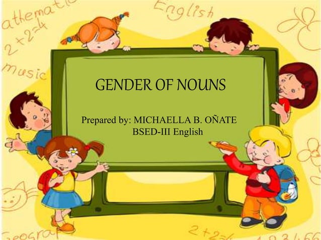 Gender of nouns | PPTX