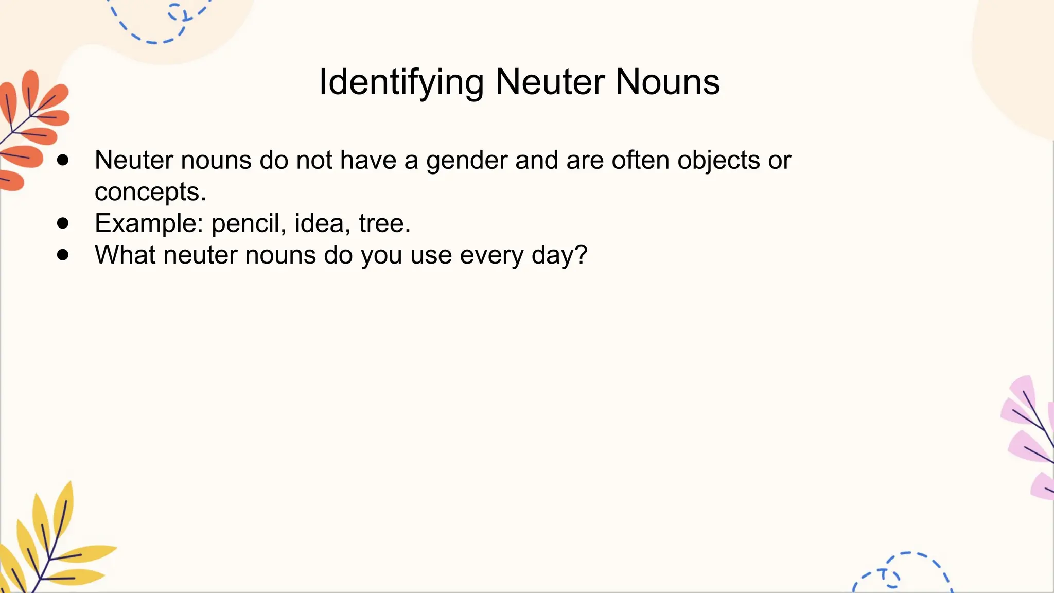 gender of nouns - 4th grade presentation.pptx