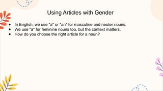 gender of nouns - 4th grade presentation.pptx