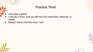 gender of nouns - 4th grade presentation.pptx