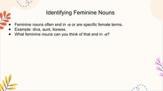 gender of nouns - 4th grade presentation.pptx
