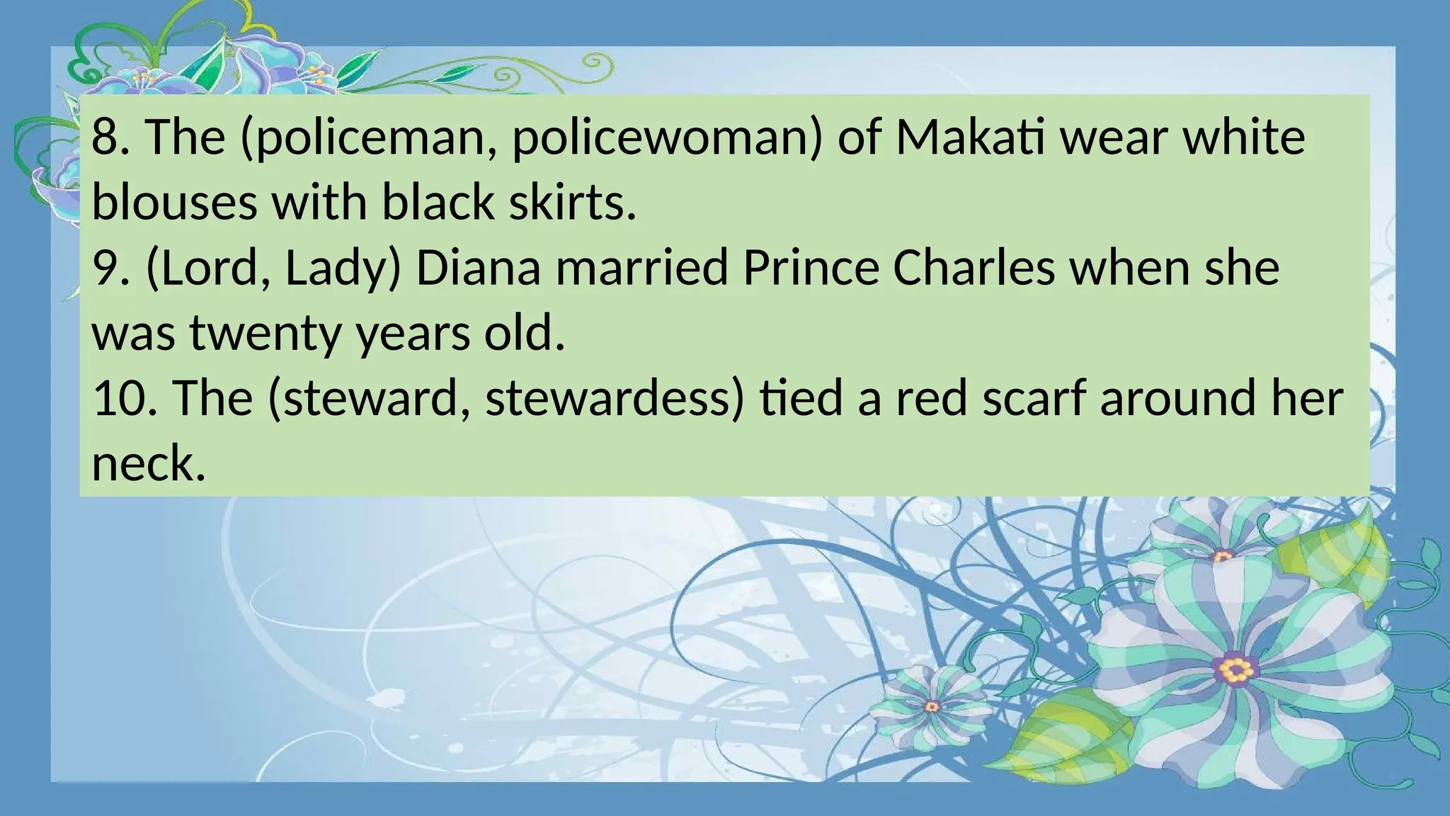 Gender of Nouns - Masculine, Feminine, Common, and Neuter | PPTX