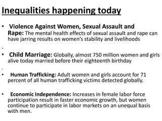 Gender parity ppt | PPTX