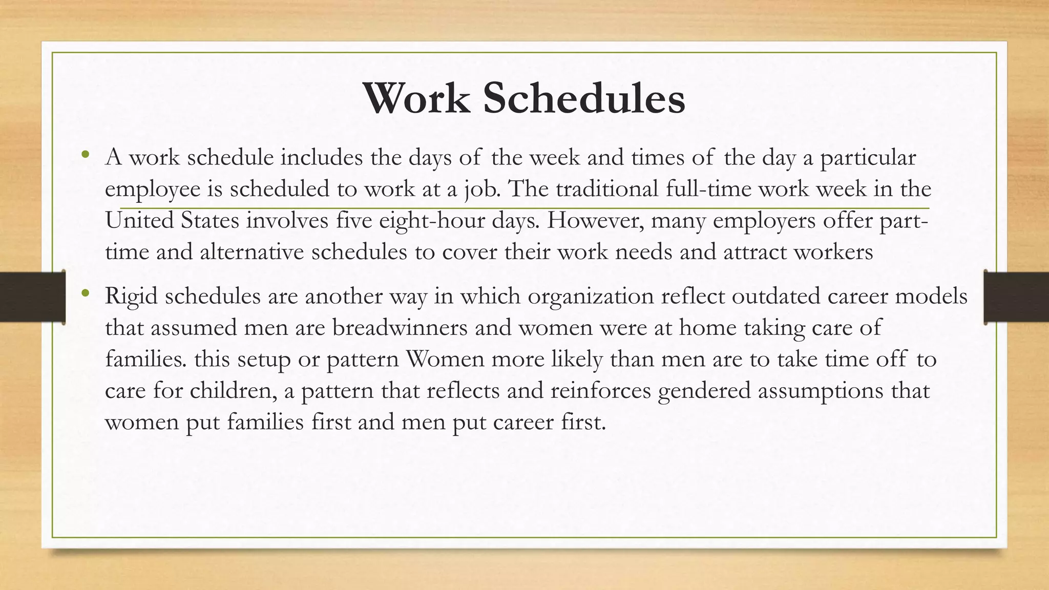 GENDERED patterns in organization | PPT