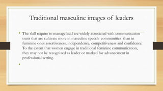 GENDERED patterns in organization | PPT