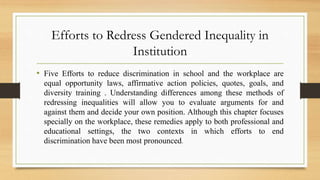 GENDERED patterns in organization | PPT
