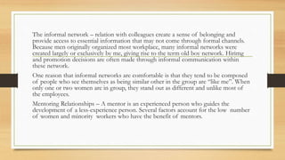 GENDERED patterns in organization | PPT