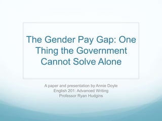 Gender pay gap pp | PPTX
