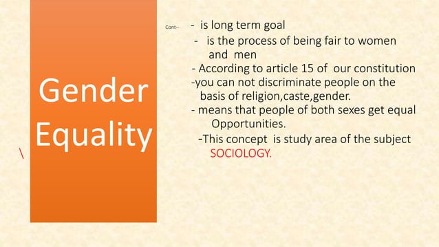 Sustainable Development Principle-Gender Equality | PDF | Education