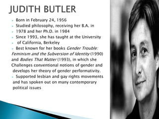 Gender performativity | PPTX