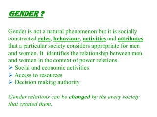 Gender perspectives of reproductive health | PPTX