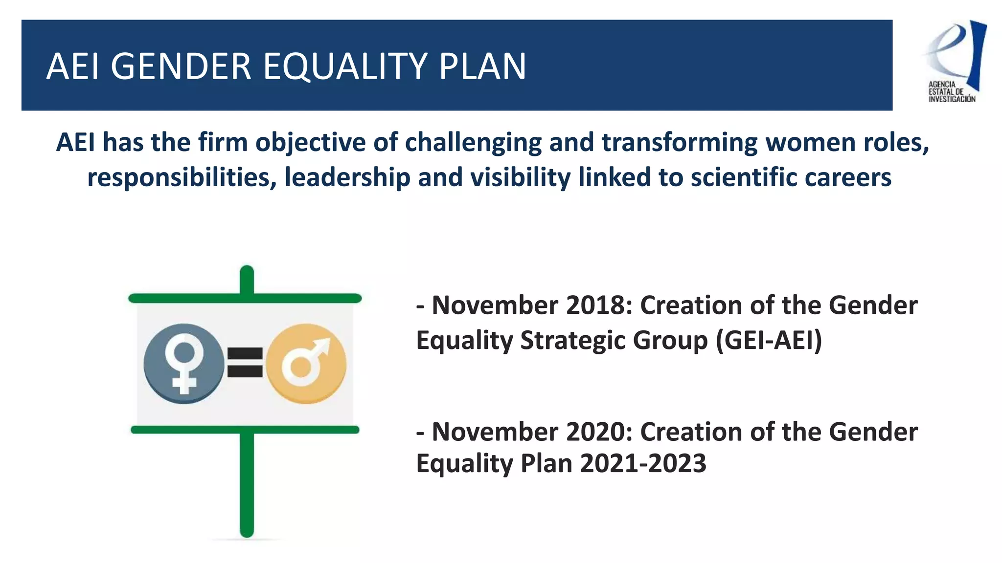 Spanish Research Agency Gender Equality Plan | PPT