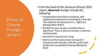 Climate Change in Jamaica: Impact and Response | PPT