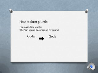 Gender & Plurals | PPTX