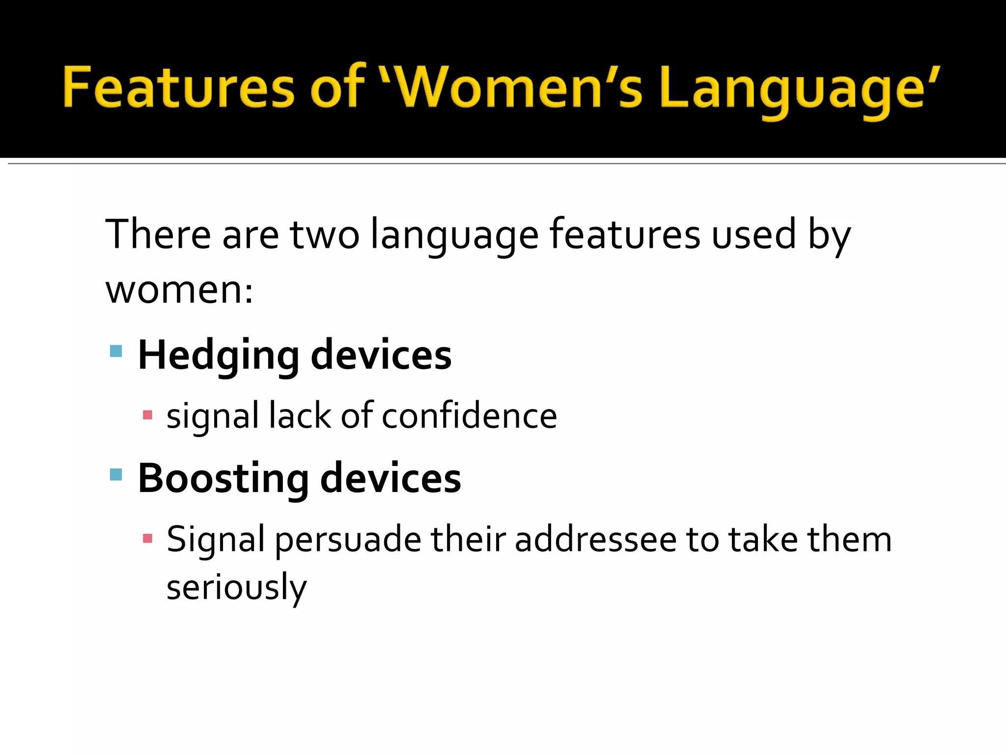 Gender, politeness, stereotype | PPT