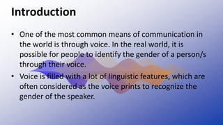 Gender Recognition in the voice PPT.pptx