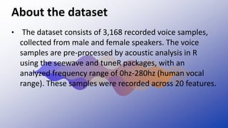 Gender Recognition in the voice PPT.pptx