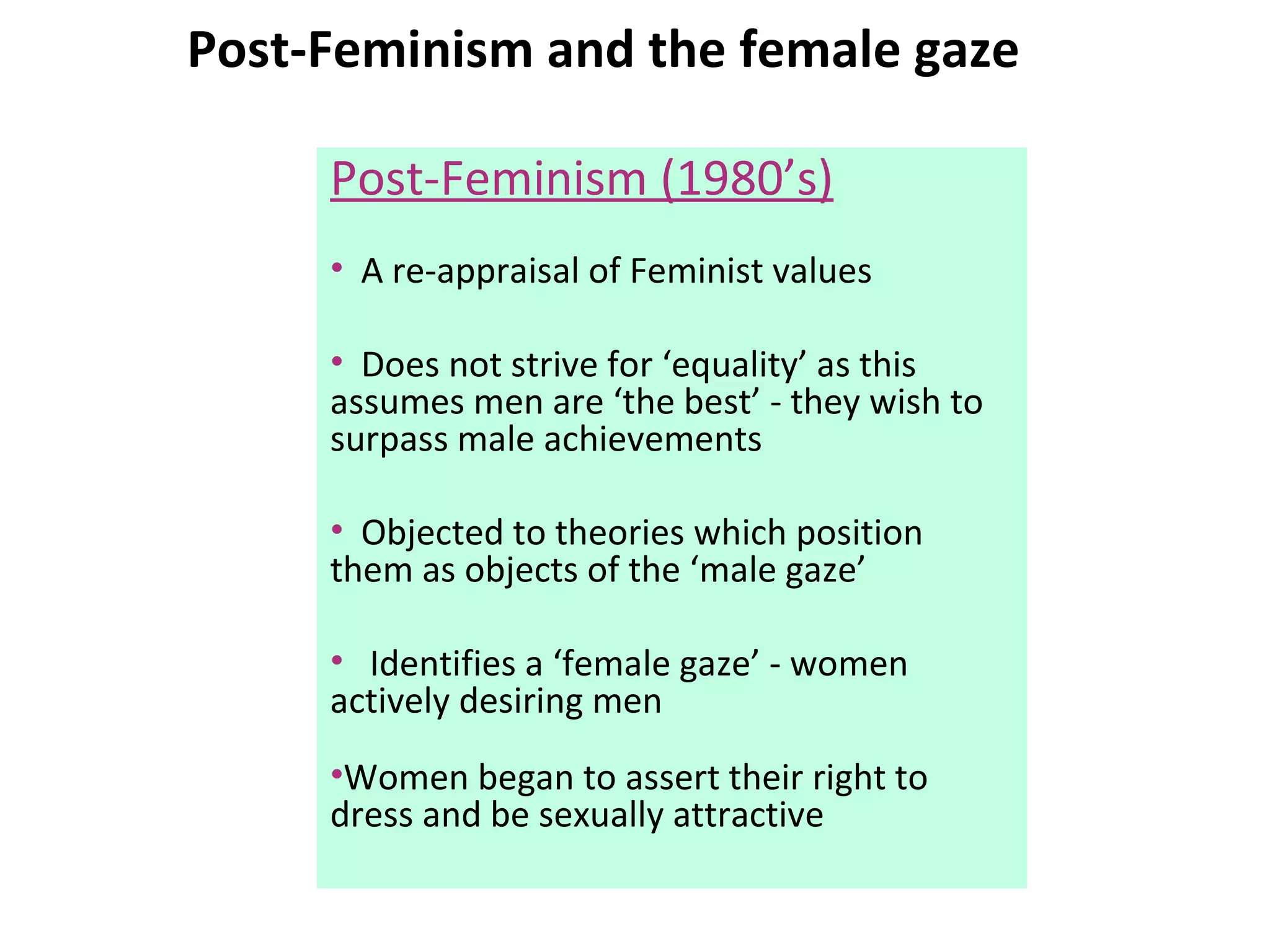 Gender Representation Ppt
