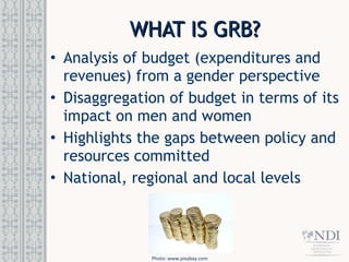 Gender responsive budgeting | PPT