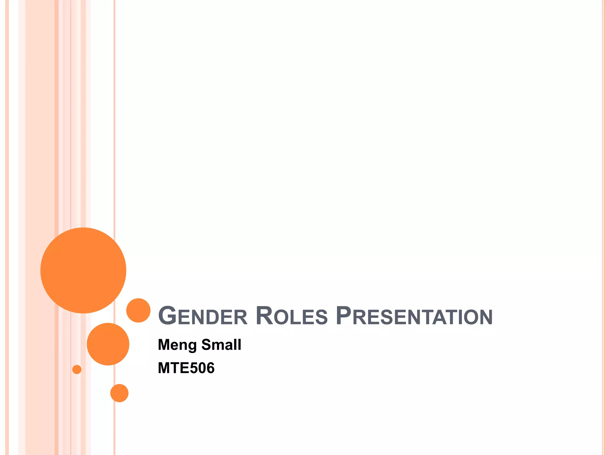 Gender role presentation | PPT