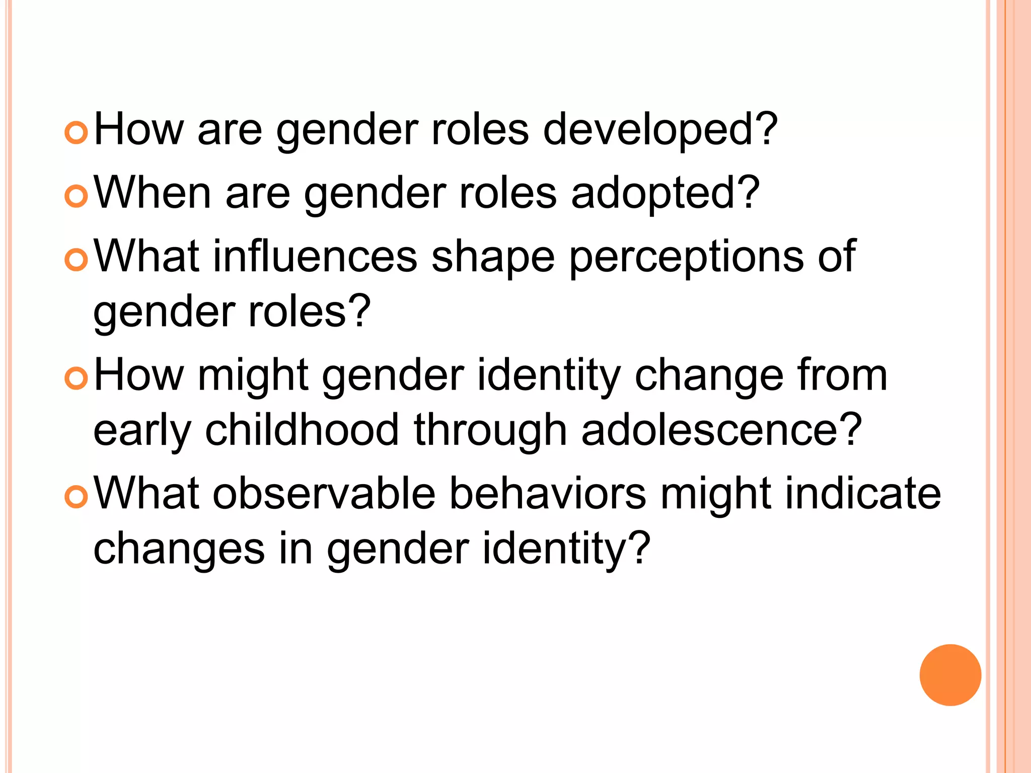 Gender role presentation | PPT