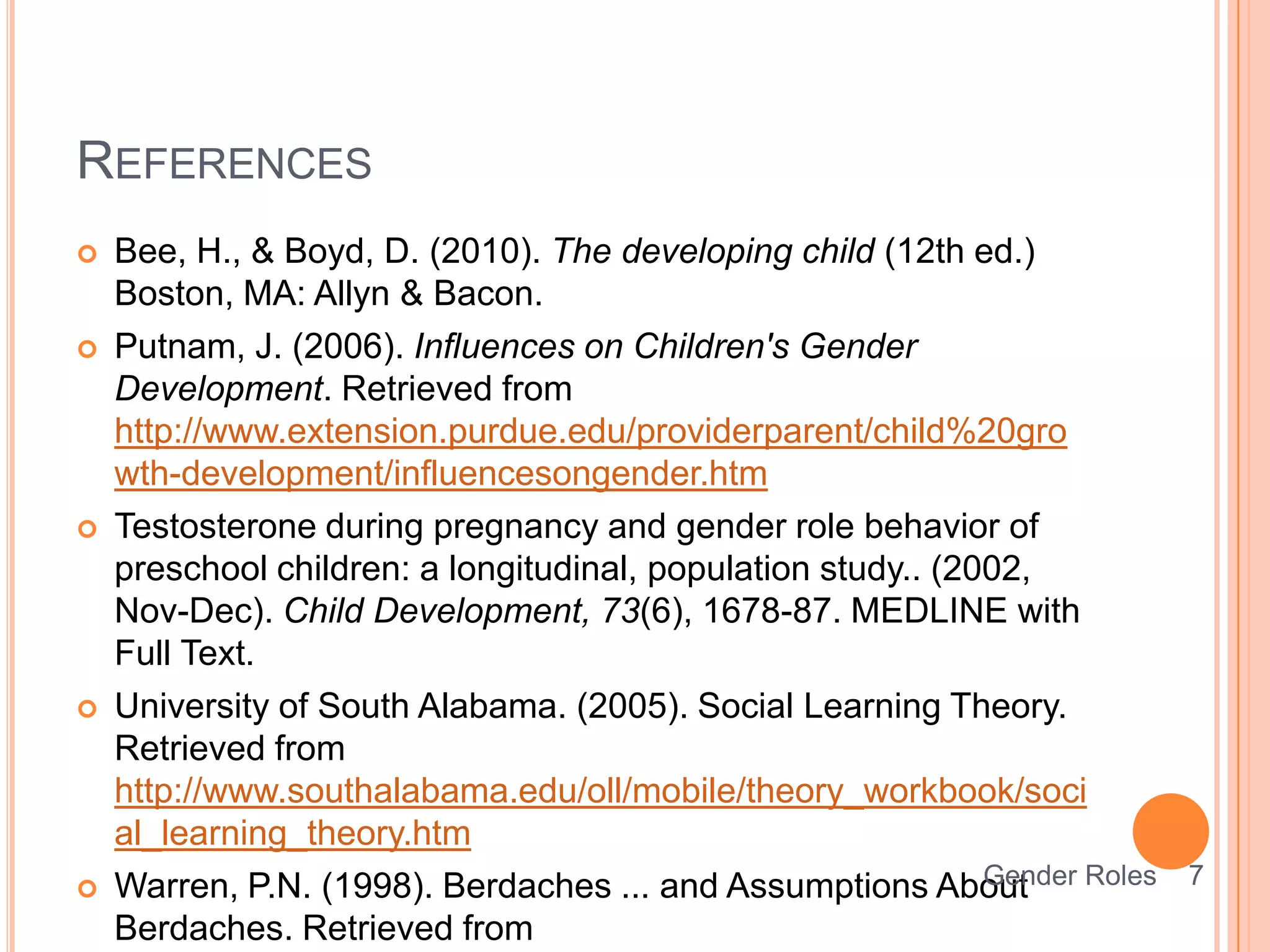 Gender role presentation | PPT