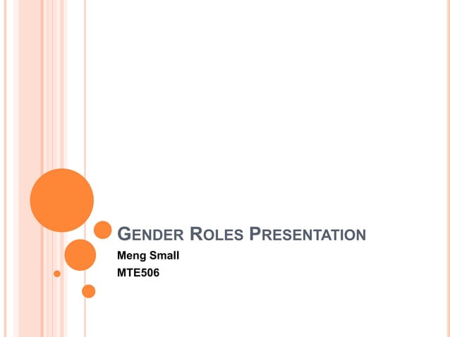 Gender role presentation | PPT