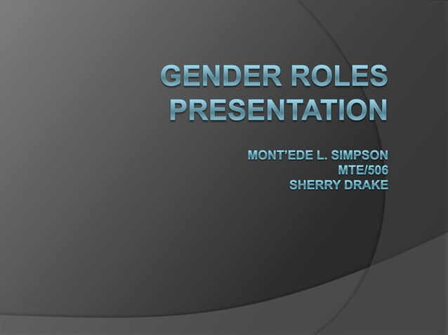 Gender roles | PPTX | Parenting Teens | Parenting