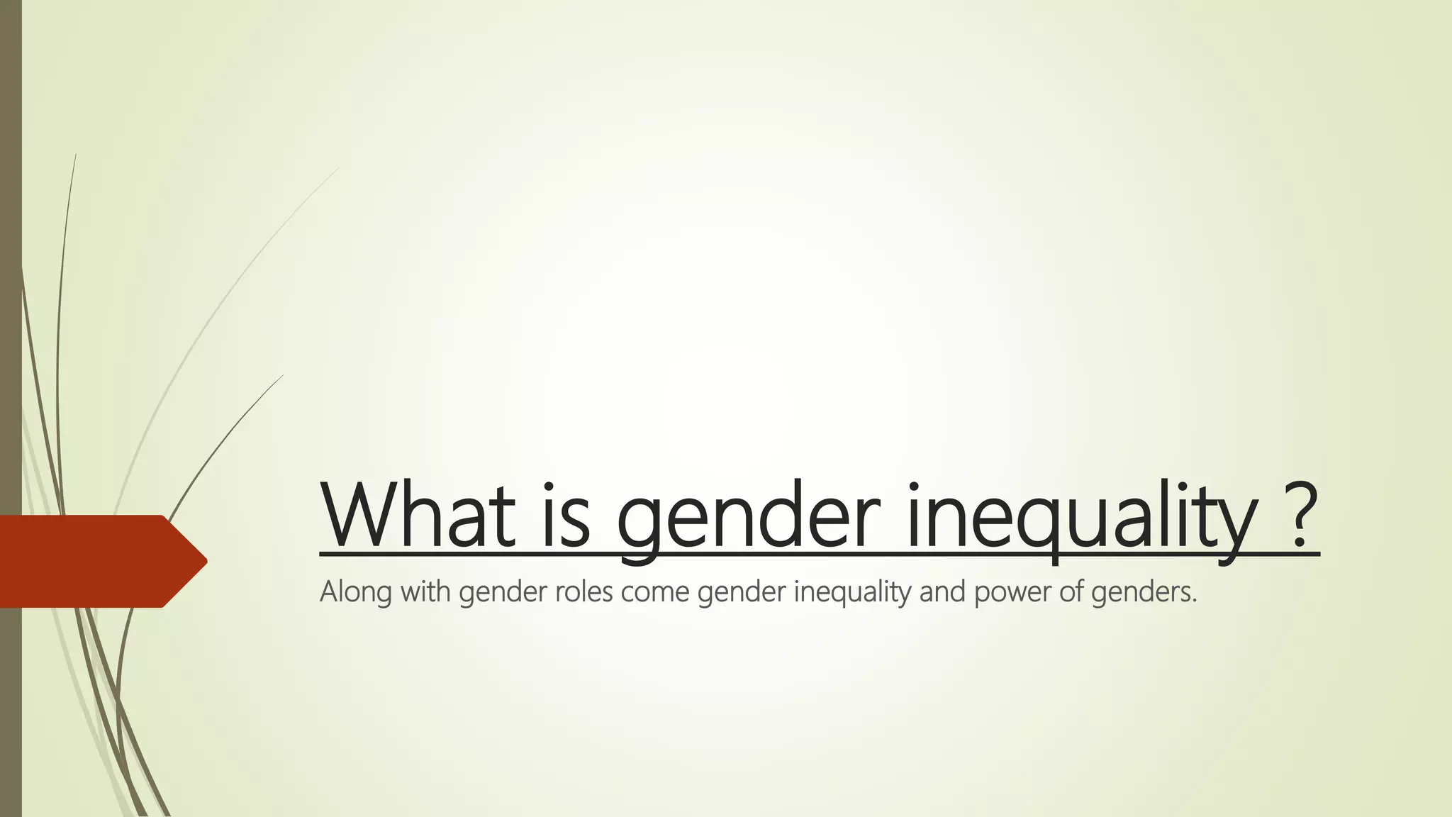 Gender roles | PPTX