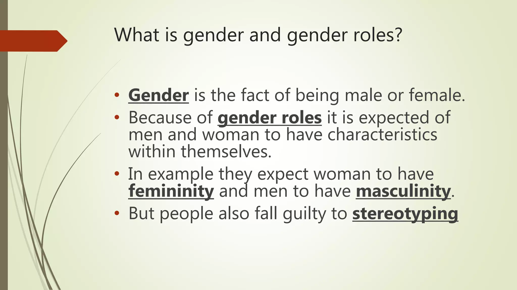 Gender roles | PPTX | Debated Sensitive Social Issues | Sensitive Topics