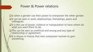 Gender roles | PPTX | Debated Sensitive Social Issues | Sensitive Topics