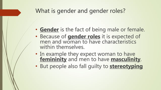 Gender roles | PPTX | Debated Sensitive Social Issues | Sensitive Topics