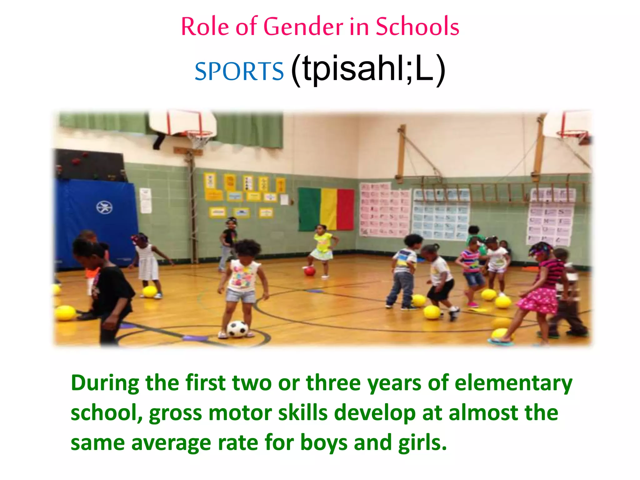 Gender roles and responsibilities assigned in classroom | PPTX